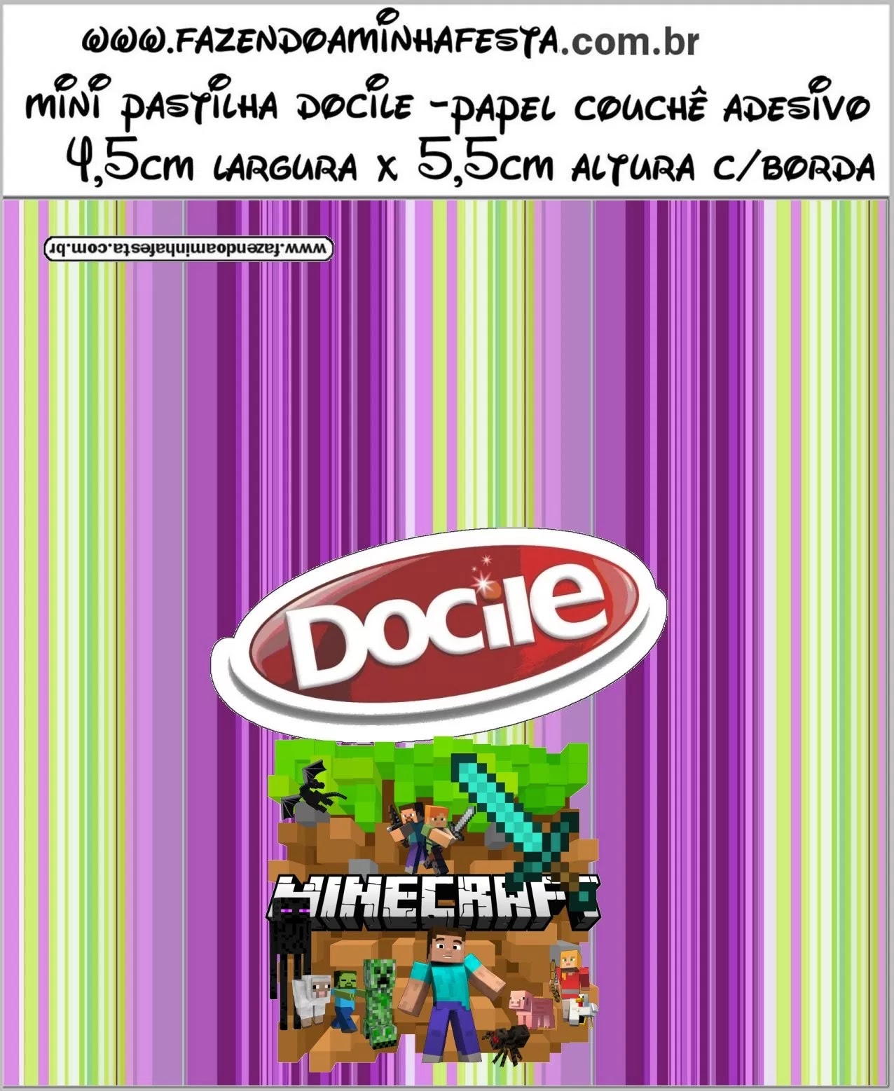 Minecraft Party Free Printable Candy Bar Labels. - Oh My Fiesta! for Geeks
