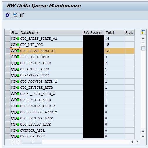 SAP ISU ABAP: Unbilled Revenue: Step 5 - RSA7 - BW Delta Queue Maintenance