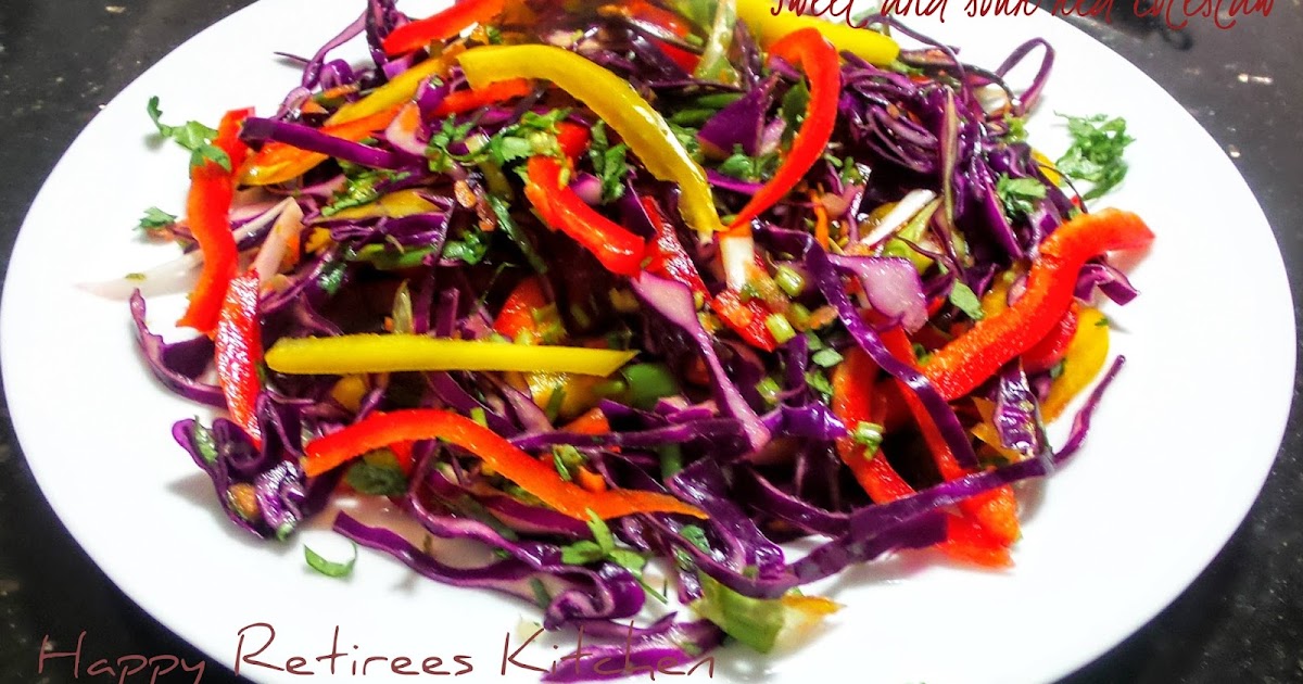 HAPPY RETIREE'S KITCHEN : Sweet and Sour Red Cabbage Salad feeds the ...