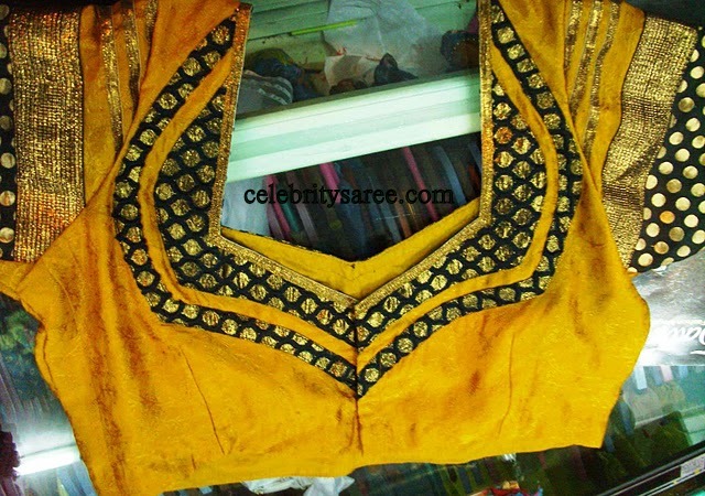 Designer Chain Work with Sequins, Kundans Blouses Gallery - Saree ...