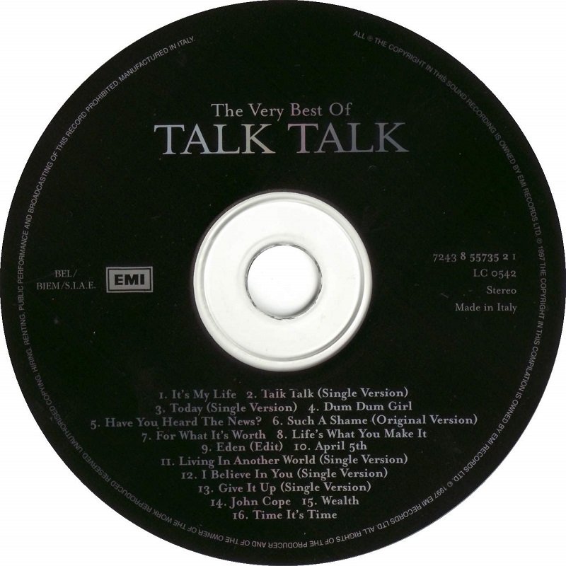On The Road Again: Talk Talk "The Very Best of Talk Talk"