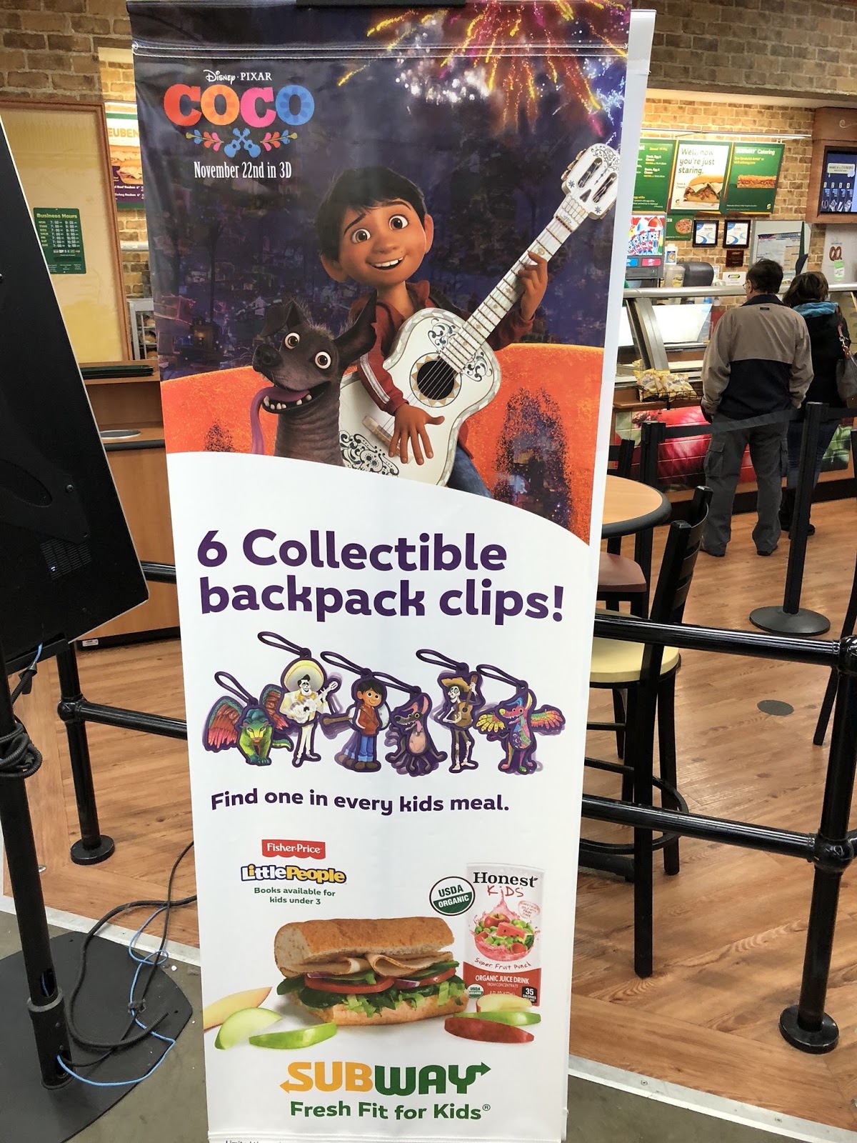 Dan the Pixar Fan: Coco: Subway Collectible Backpack Clips (Kids Meal Toys)