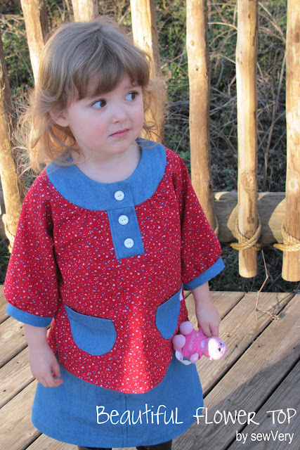 sewVery: Free Beautiful Flower Top Pattern & Tutorial