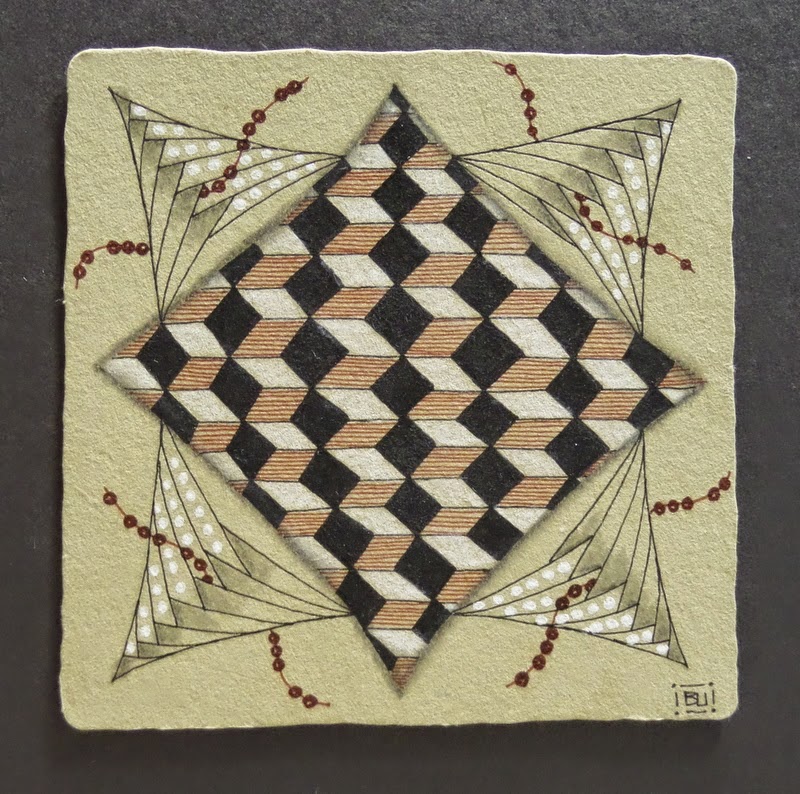 Tickled To Tangle: "It's a String Thing" #40 Tiles