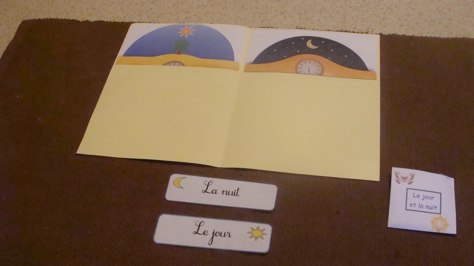 La maternelle à la maison: Distinguer le jour et la nuit