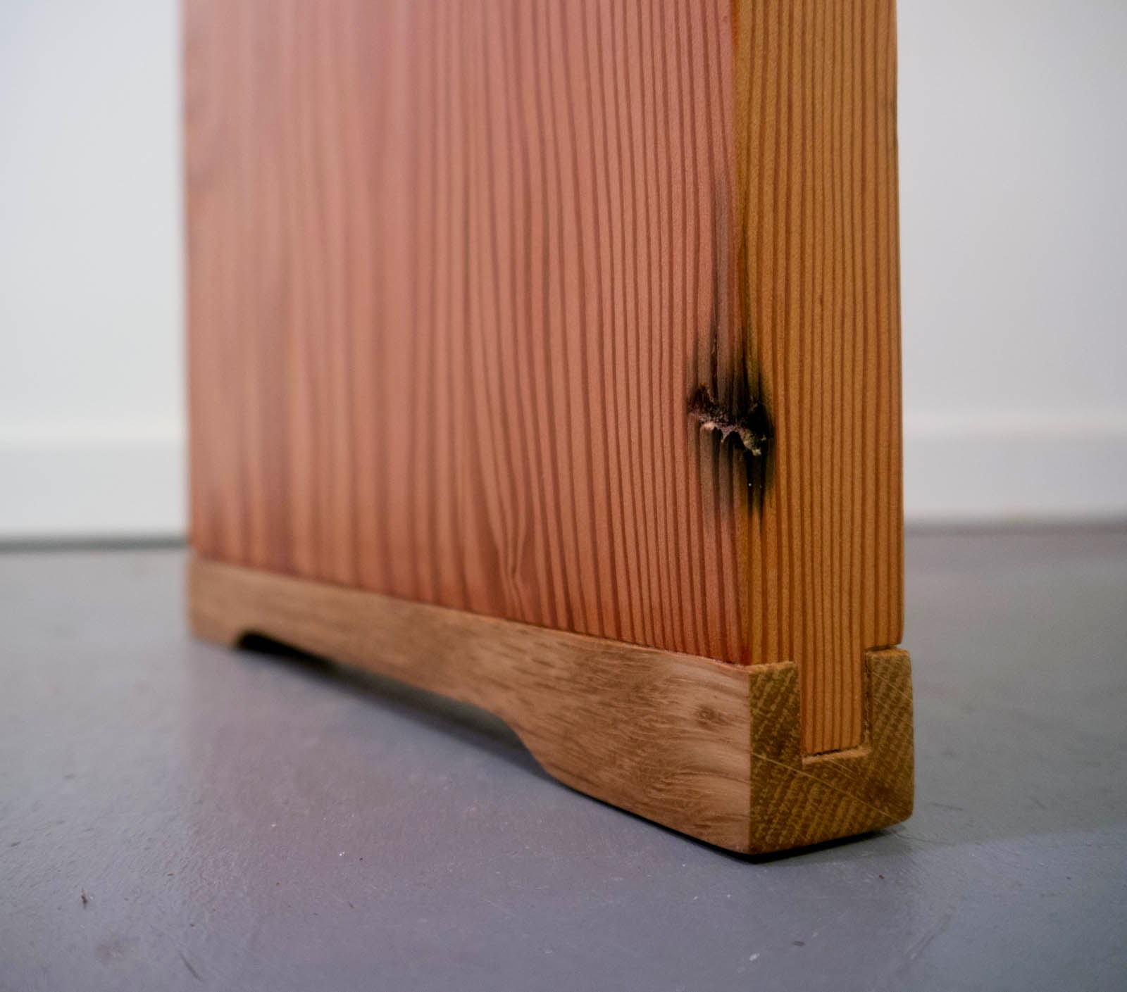 Zimmerman Woodworks: Fir bench with oak feet