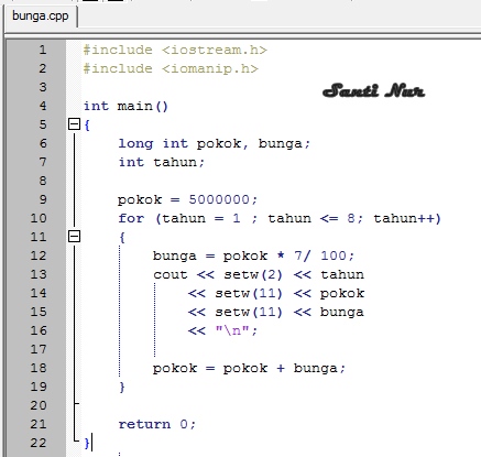 Perulangan (LOOPING) Pada C++ serta contoh Program C++ - NYONYA IT