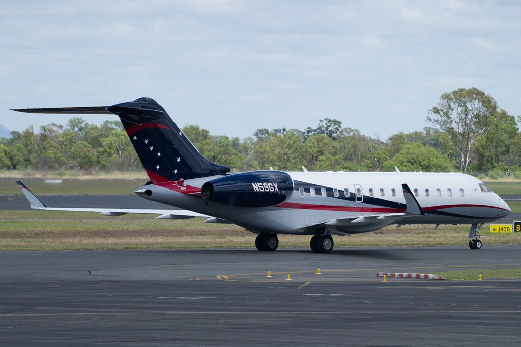 Central Queensland Plane Spotting: Bombardier BD-700-1A10 Global ...