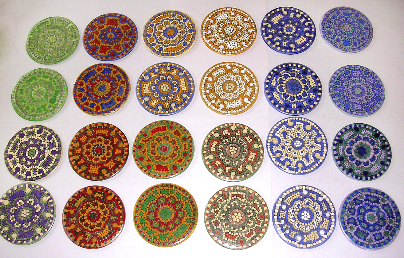 Marion Rosetzky Gallery: Small round tiles