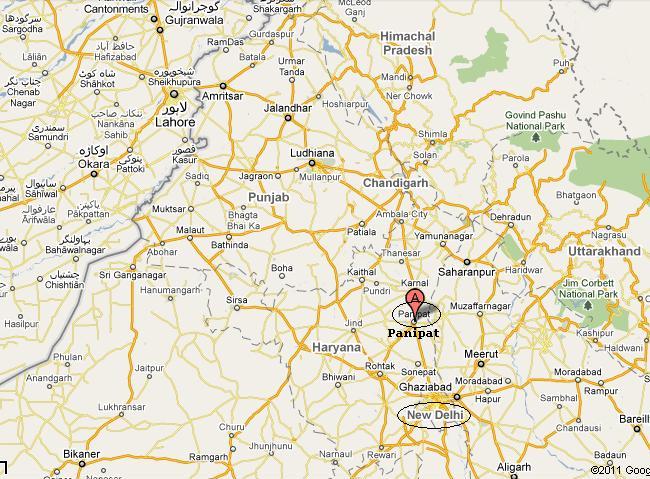 Where Is Panipat Located In India Map - United States Map
