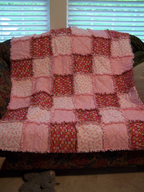 Southern Junk Chic: Rag Quilts for the Nashville Winter Storm