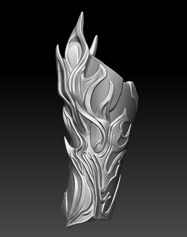 Gauntlet flames sculpting