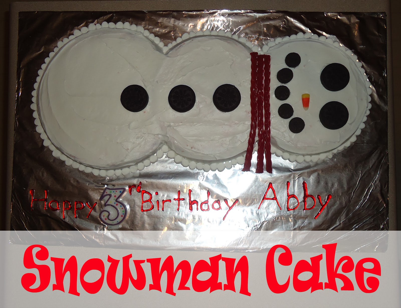 Crafty Biggers: Snowman Birthday Cake