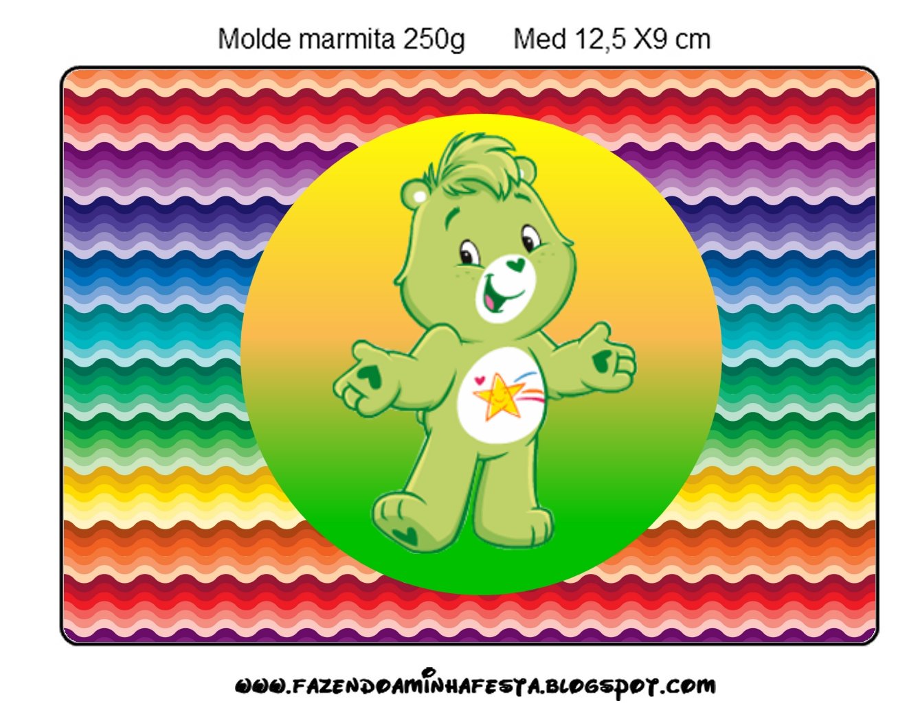 Care Bears with Rainbow :Free Printable Candy Bar Labels. - Oh My ...