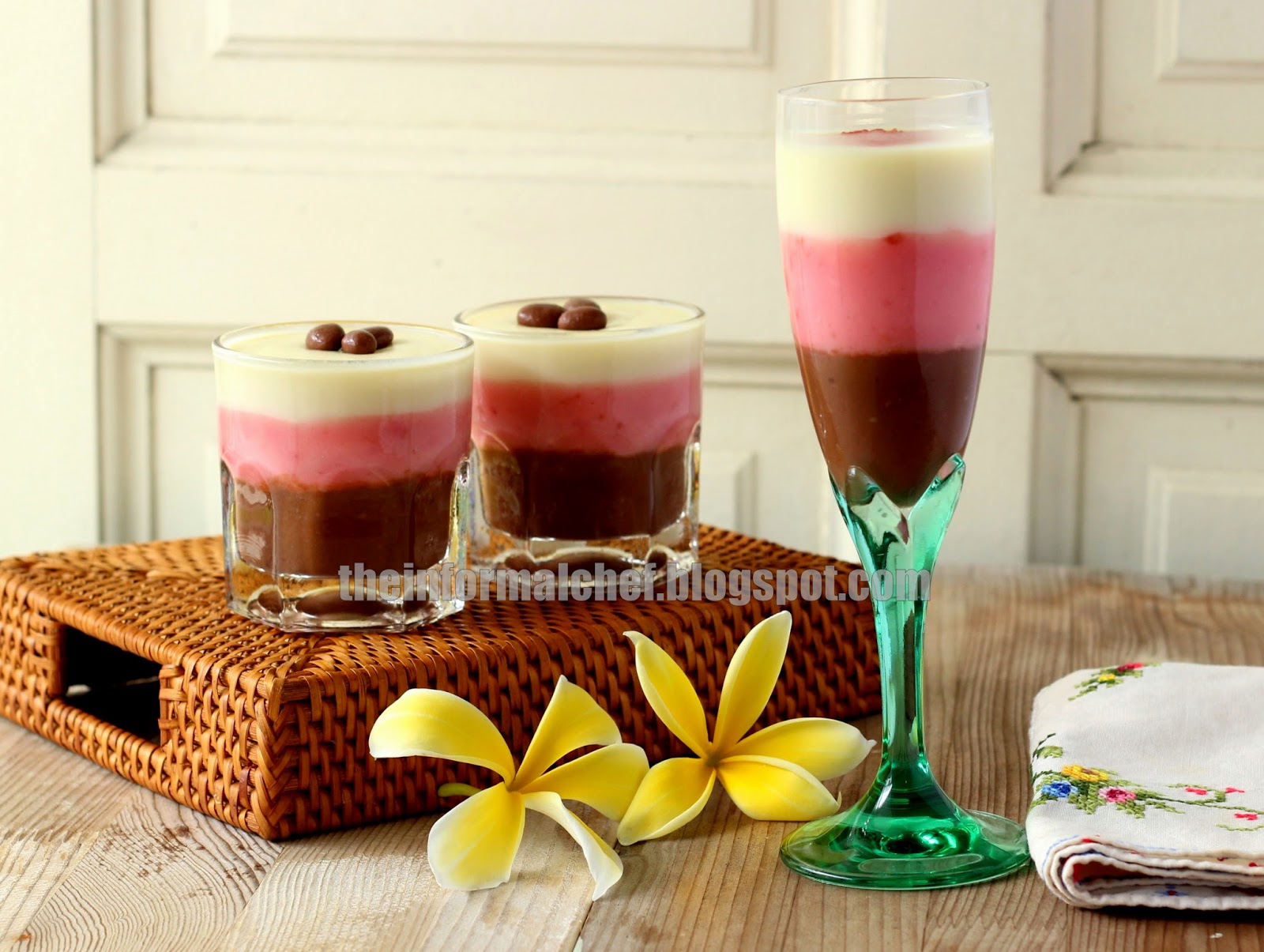 The Informal Chef: Easy Delicious Desserts - Neapolitan Pudding 三味布丁