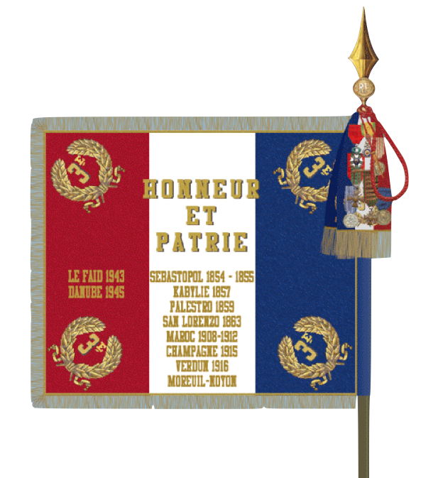 Zuavos del mundo Zouaves of the world: La bandera del 3 ème Régiment de ...