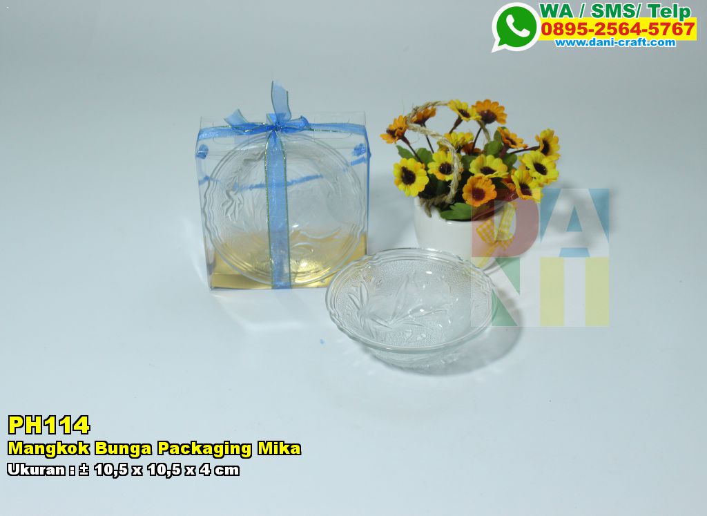 Mangkok Bunga Packaging Mika | Souvenir Pernikahan