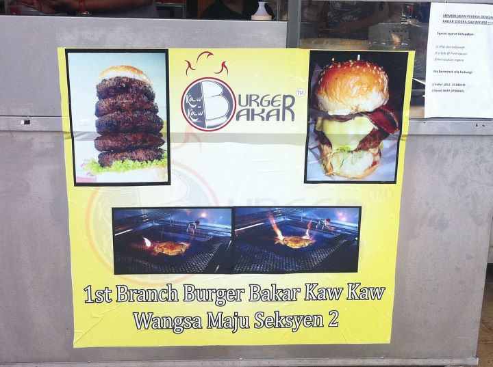 1st new branch KAW-KAW BURGER BAKAR - Wangsa Maju At Dagang Avenue Food ...