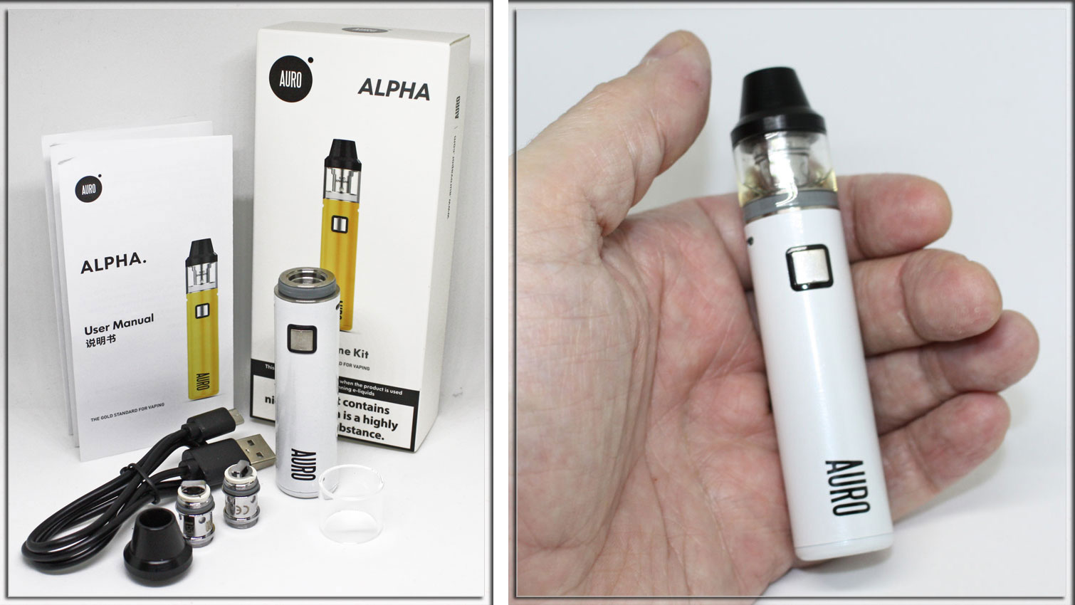 AURO VAPE Electronic Cigarette Alpha 50W Vape Kit Review ~ Independent ...