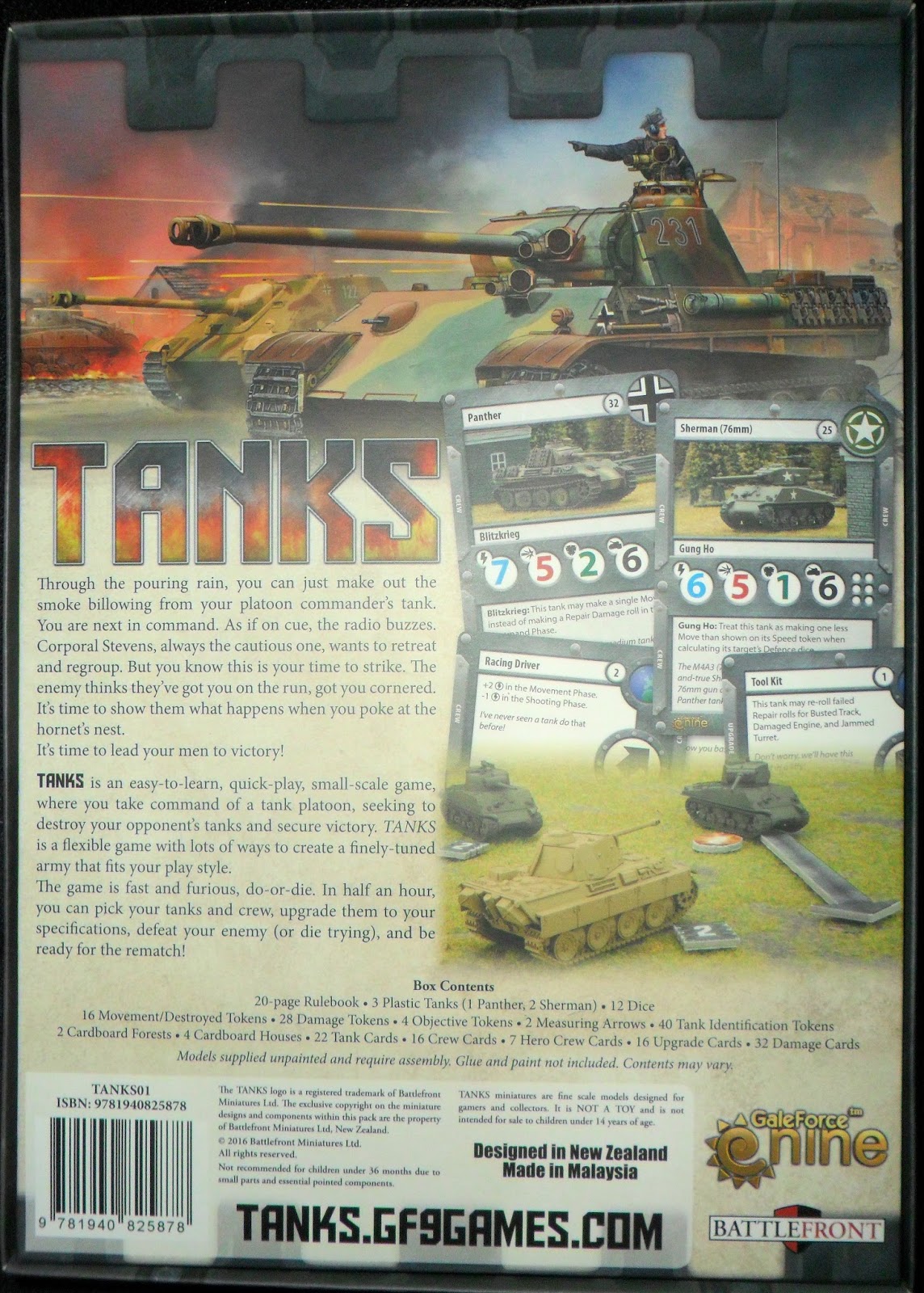 Wargame Dork: Tanks! First Look/Unboxing