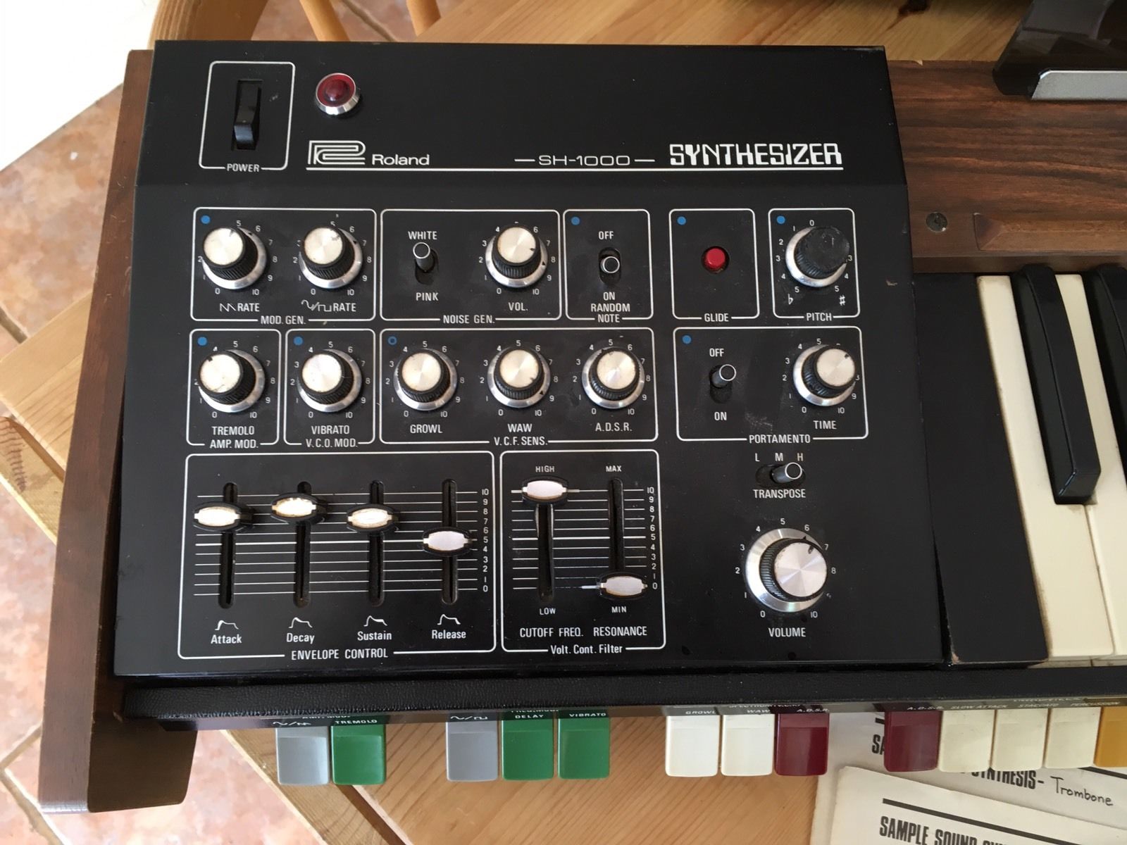 MATRIXSYNTH: Roland SH-1000 Analogue Mono Synthesiser 1973 w/ Extras