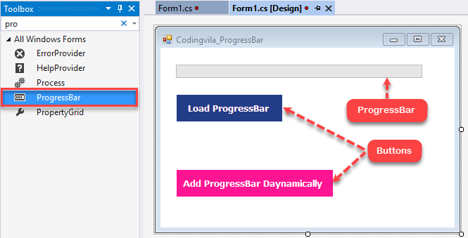 ProgressBar Control in C# and VB.NET | Codingvila