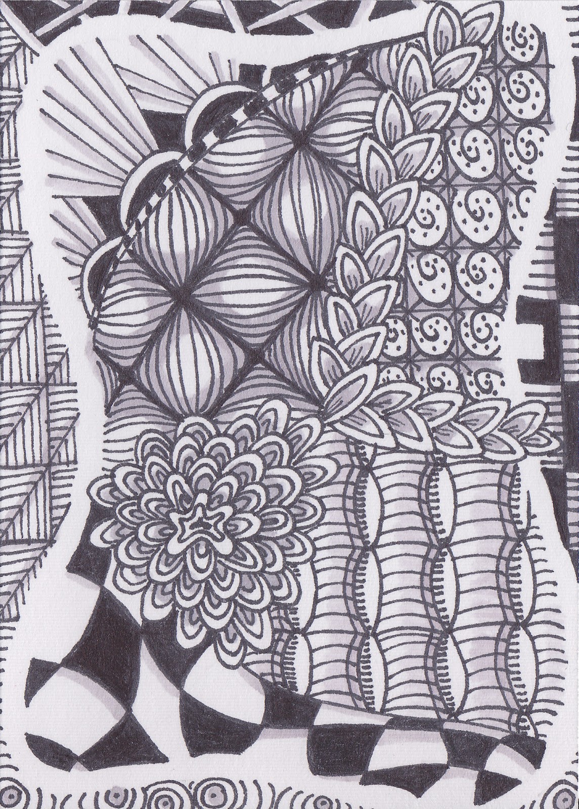 sunkissed corner: Zany Zentangles