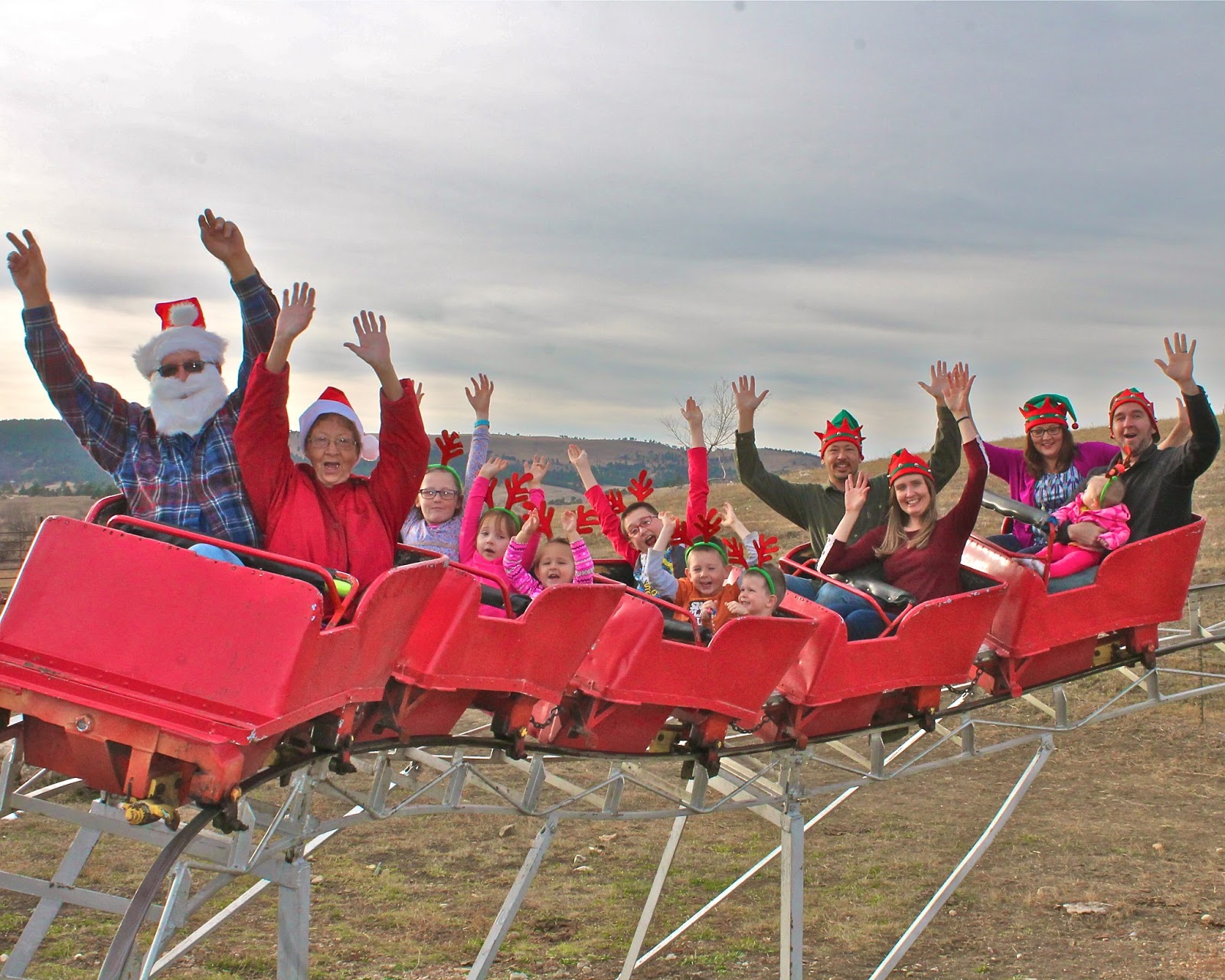 The 6 Bears: Christmas Family Roller Coaster Photo Shoot