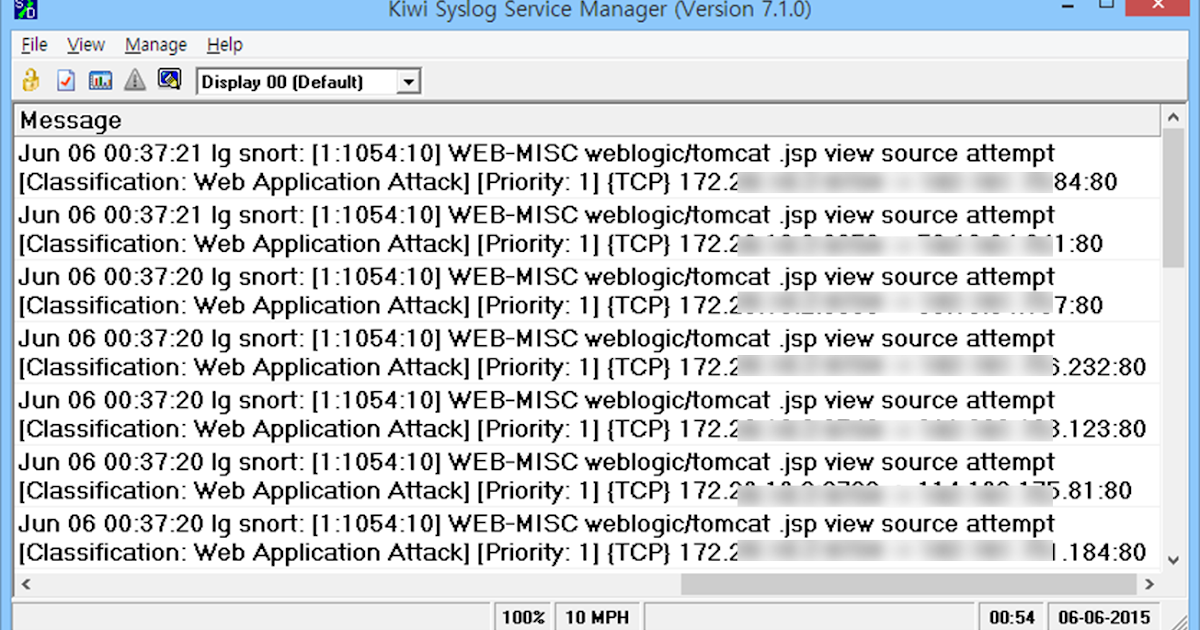 케세라세라: Snort 분석(WEB-MISC weblogic/tomcat .jsp view source attempt)