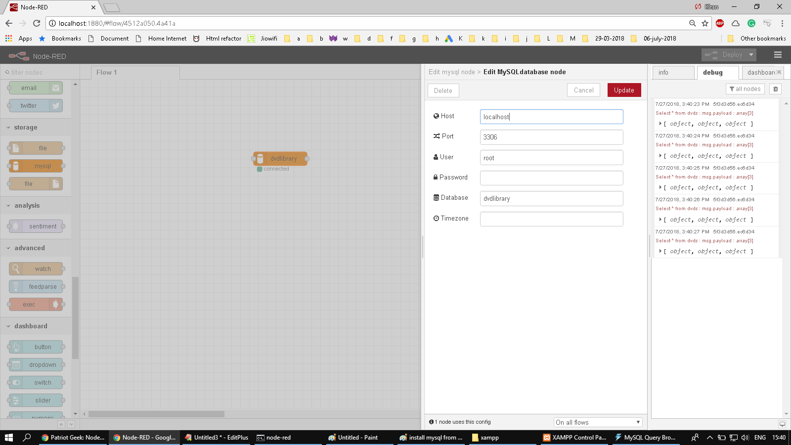 How To Read Data From Mysql In Node Red Example Cloudhadoop 2158