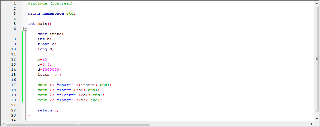 Pengertian Variabel dan Tipe Data Pemrograman Bahasa C++ ~ Inspiration