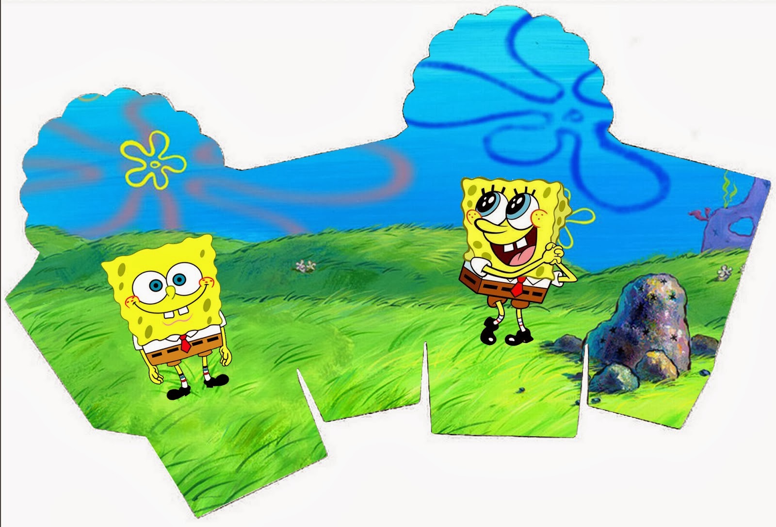 SpongeBob SquarePants: Free Printable Boxes. - Oh My Fiesta! in english