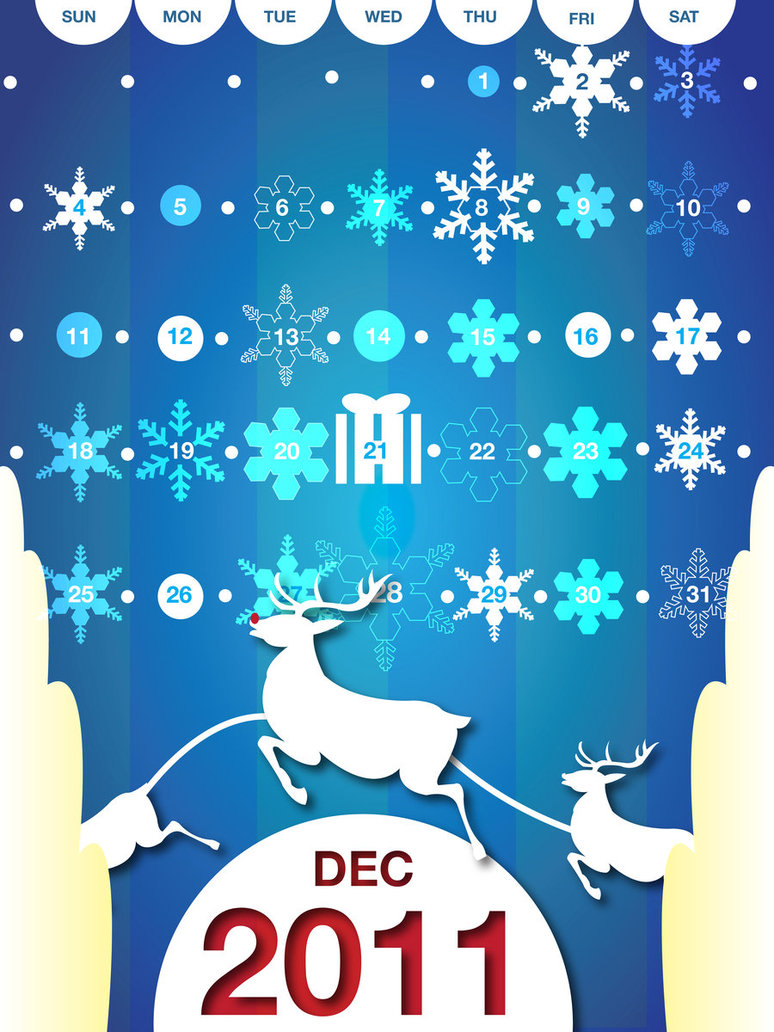 WebsiteTemplates.bz blog: Festive December 2011 Calendar