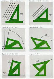 MANEJO DE ESCUADRAS DE 45° Y 60°