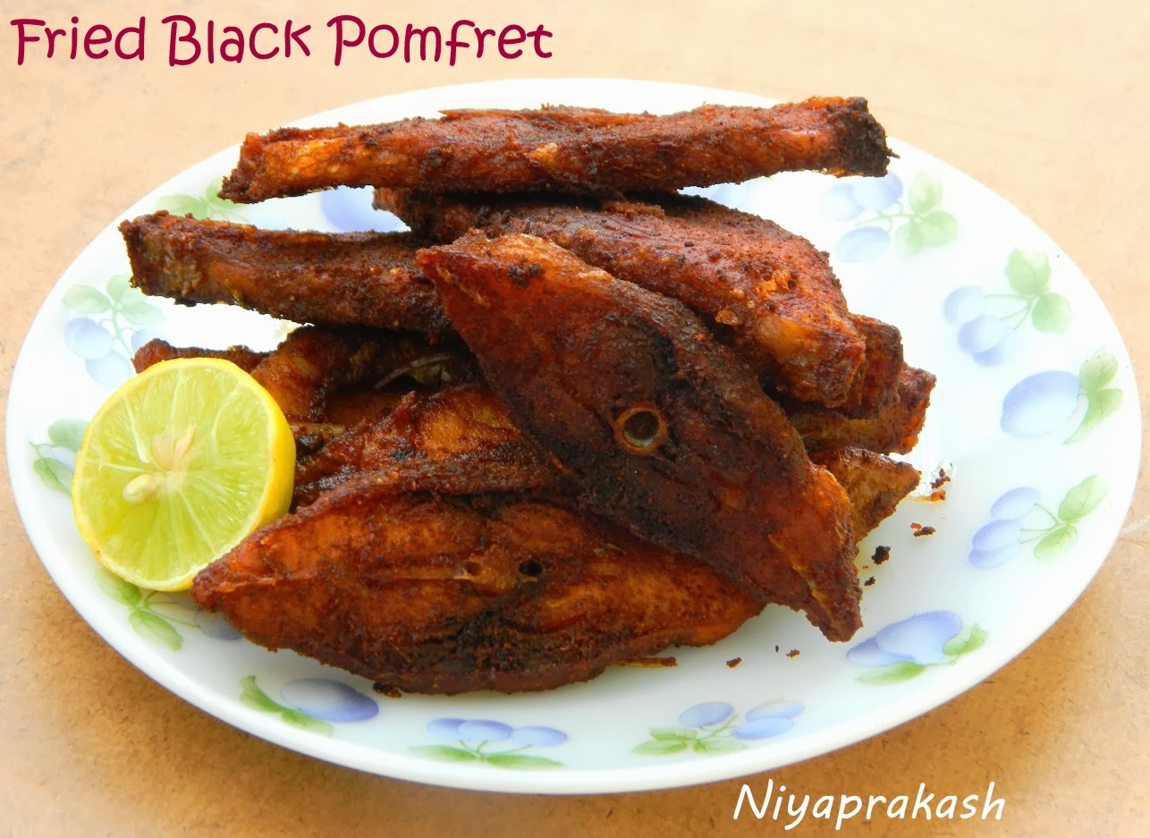 Niya's World: Fried Black Pomfret