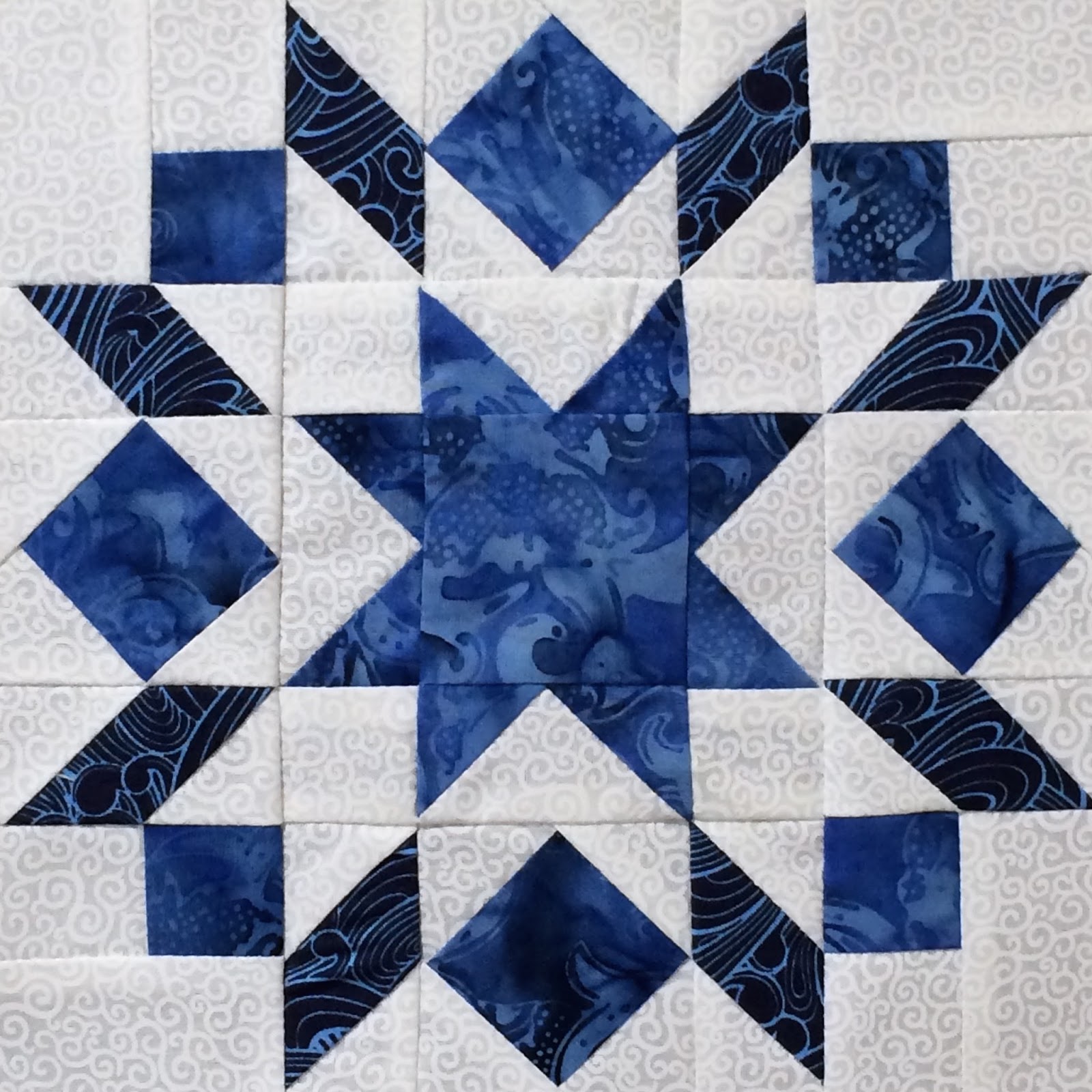 Hand Made Karma: Two More Blocks - Blue & White Sampler