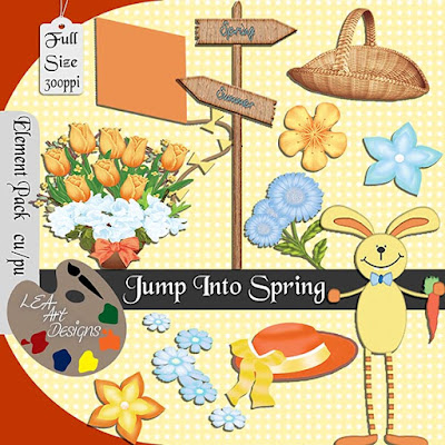 LEA Art Designs: JUMP INTO SPRING ELEMENT PACK