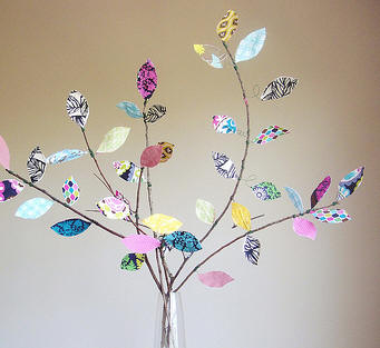 Allisa Jacobs: Tutorial Tuesday - Fabric Leaf Tree