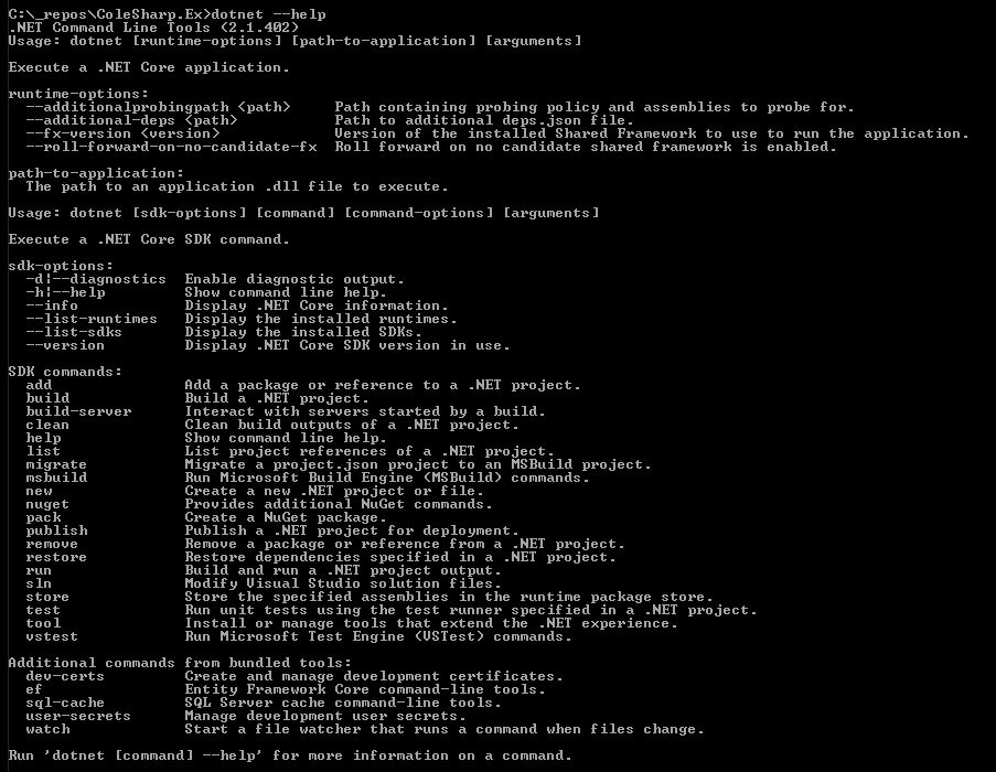 .NET Core Help
