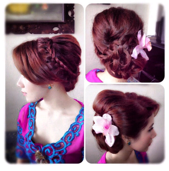 54+ Inspirasi Model Rambut Sebahu Sanggul