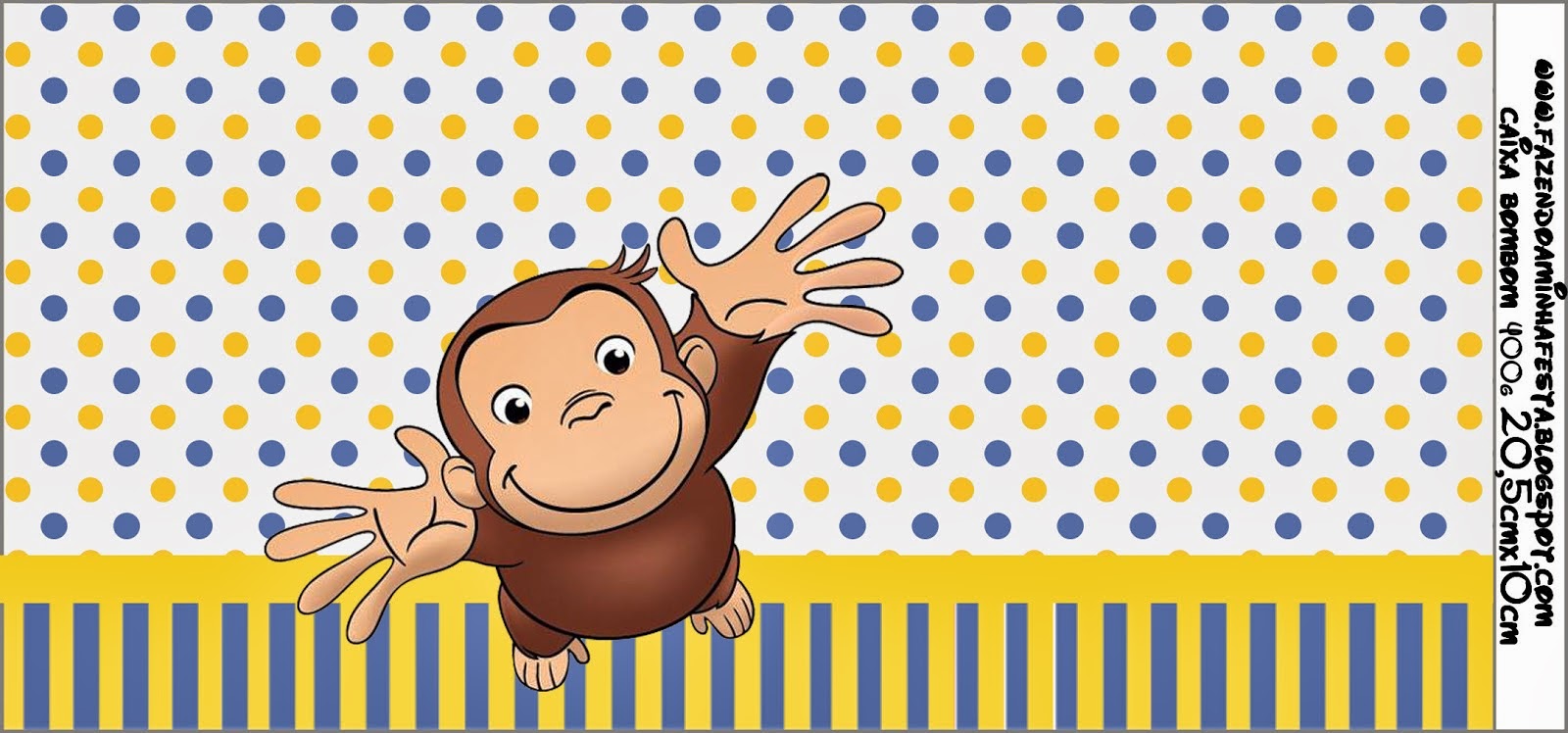 Curious George Free Printable Candy Bar Labels. - Oh My Fiesta! in english