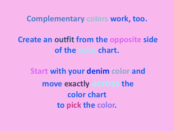 ROS.E.: The color wheel for pastel colored denim.