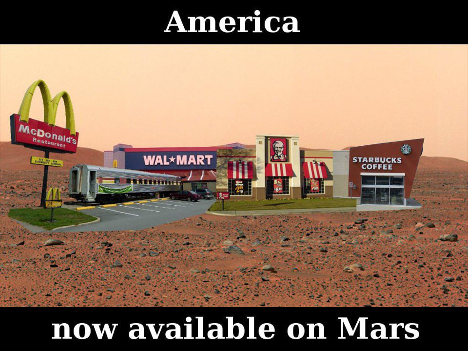 America, Now Available on Mars - Introspective World
