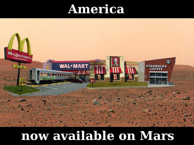America, Now Available on Mars - Introspective World