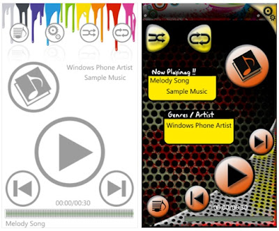 Music Player with Skins - Mp3player com vários skins para Windows Phone ...