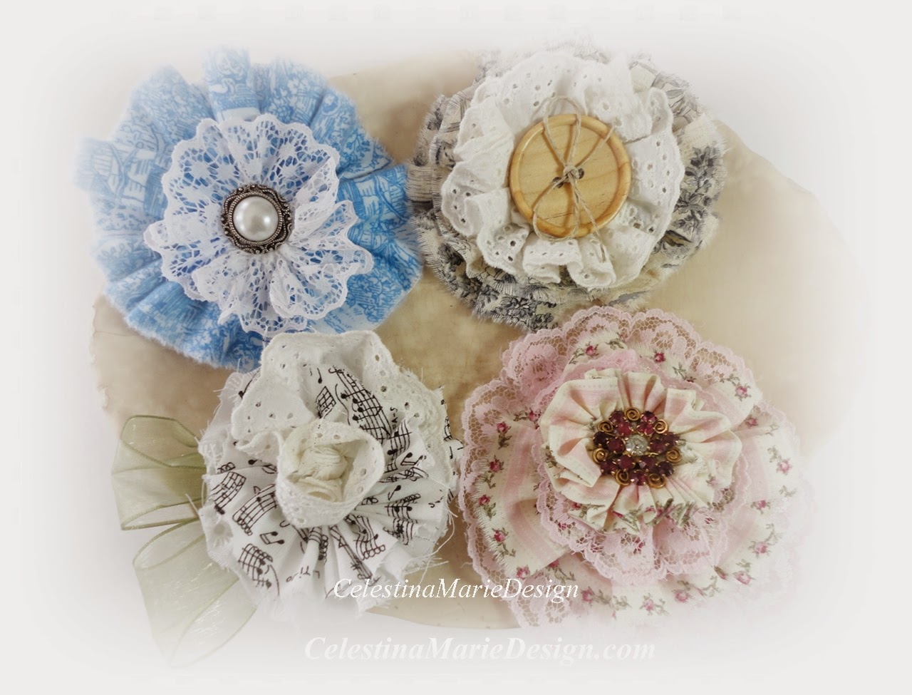 Creating Fabric Rag Flowers - Rose Garden Market
