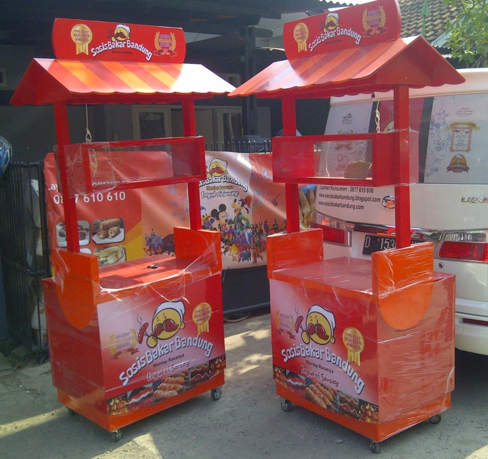 INSPIRASI..!! Inilah 49 Model Gerobak Sosis Bakar Modern yang Sedang ...