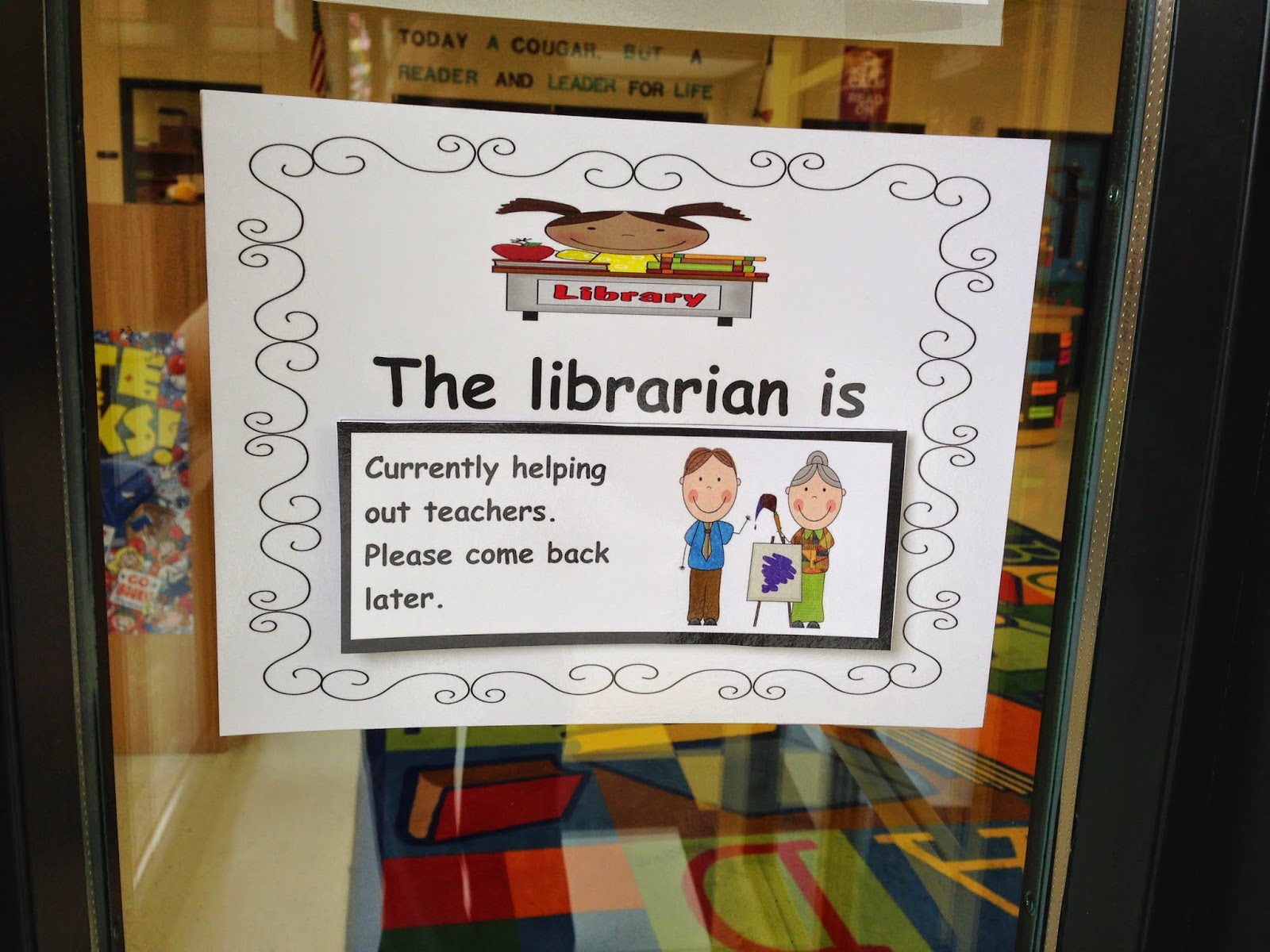 The Traveling Educator: Where's the Librarian? Door Signs