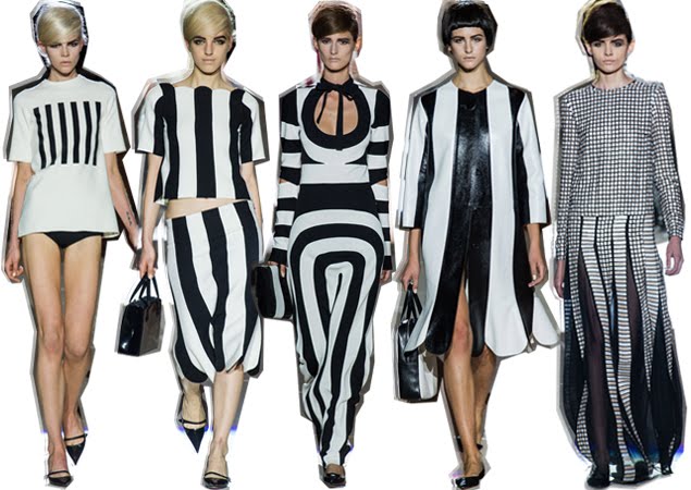 FASHION ON ROCK: Trend Spring 2013 ; Black & White Stripes*