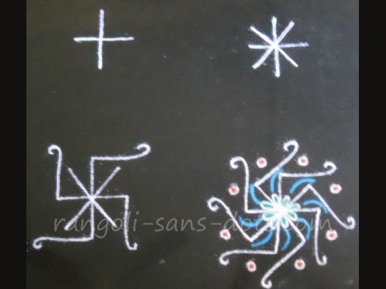 Easy rangoli designs - beginners